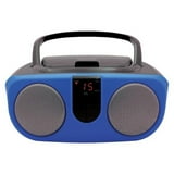 Proscan Portable CD Radio Boombox, Blue, PRCD243M - Walmart.com