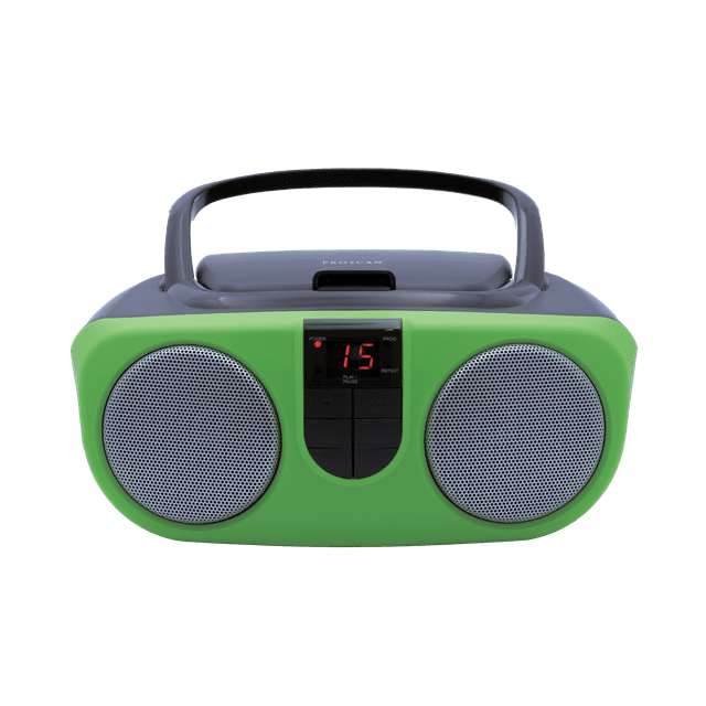 Proscan Portable CD Radio Boombox, Green, PRCD243M - Walmart.com
