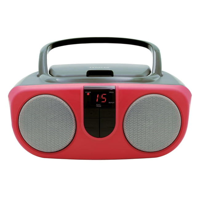 Proscan Portable CD Radio Boombox, Red, PRCD243M - Walmart.com