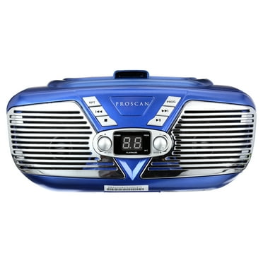 Proscan Portable CD Radio Boombox, Blue, PRCD243M - Walmart.com