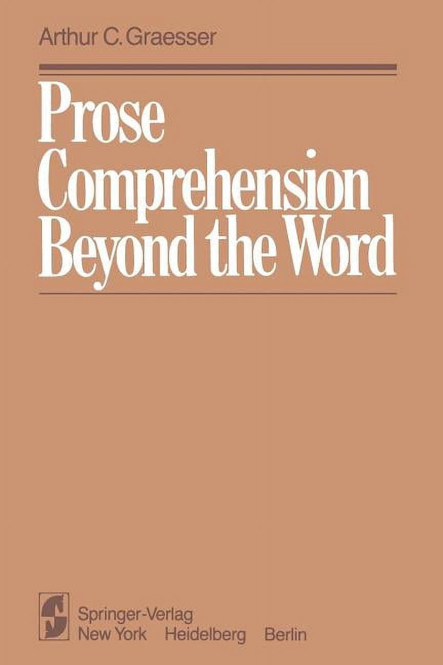 Prose Comprehension Beyond the Word, (Paperback) - Walmart.com
