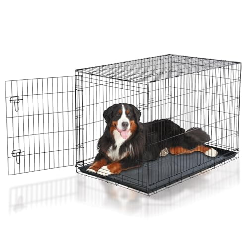 Proselect Easy Dog Crates for Dogs and Pets - Black; Extra Large ...