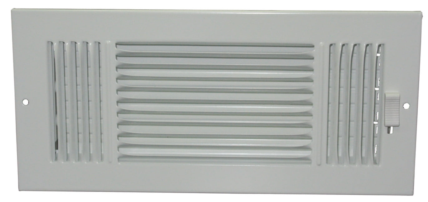 Proselect 10 x 4 in. Residential Ceiling & Sidewall Register in White 3 ...