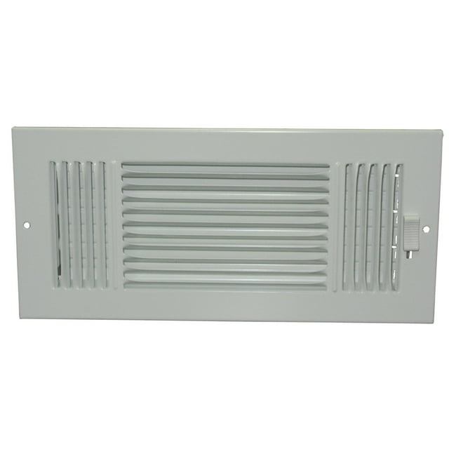 Proselect 10 x 4 in. Residential Ceiling & Sidewall Register in White 3 ...
