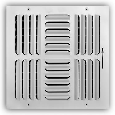 "Imperial 18"" White Metal Decorative Baseboard Register with ...