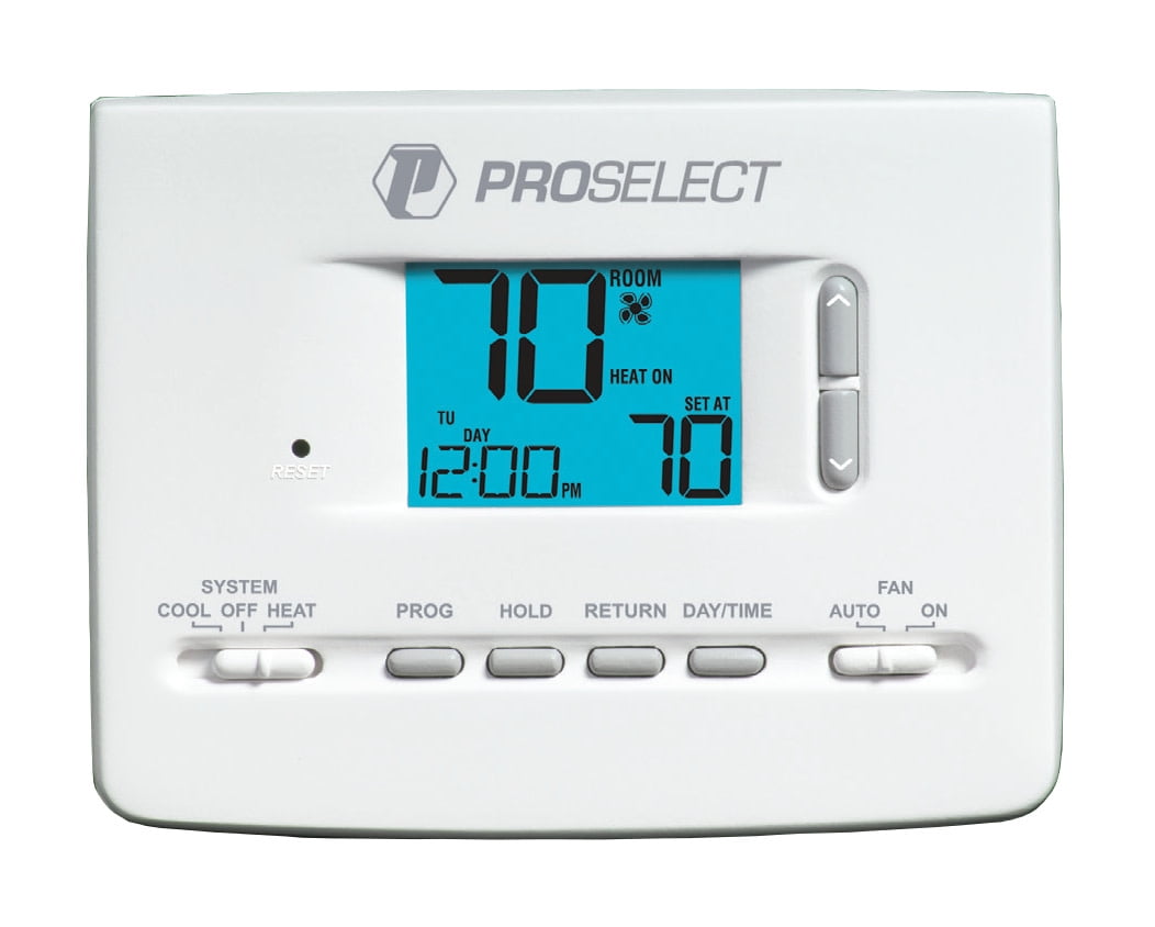 Proselect Sl11p52 Digital 5/2 Programmable Thermostat - White - Walmart.com
