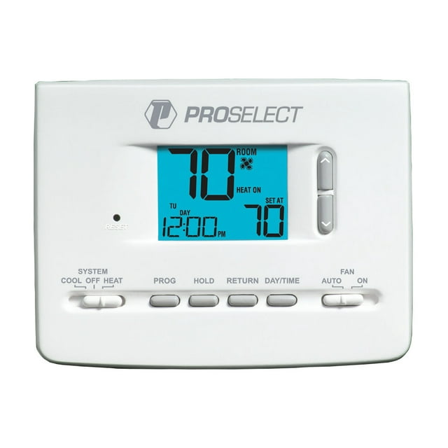 Proselect Sl11p52 Digital 5/2 Programmable Thermostat - White - Walmart.com