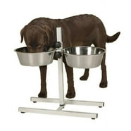 Adjustable Raised Elevated Diner Dog Dishes Makes Feeding Time More ...