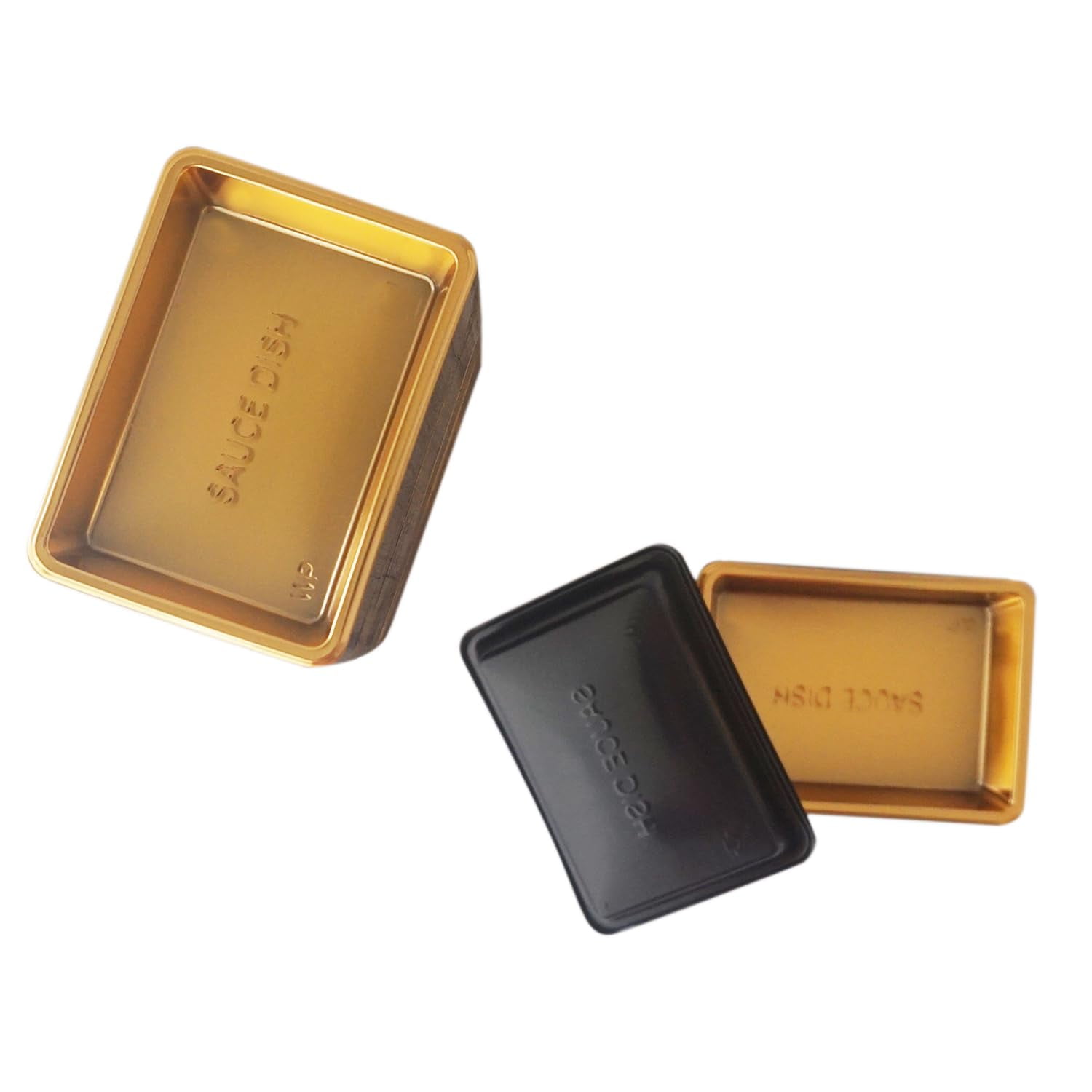 Proshopping Disposable Small Sushi Tray, Plastic AFN1Mini Dipping Bowls ...