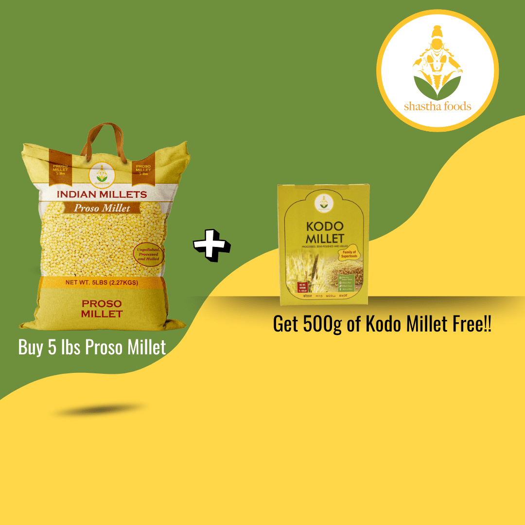 Proso Millet 5 lbs with Free 500g Kodo Millet – Online Exclusive Deal ...