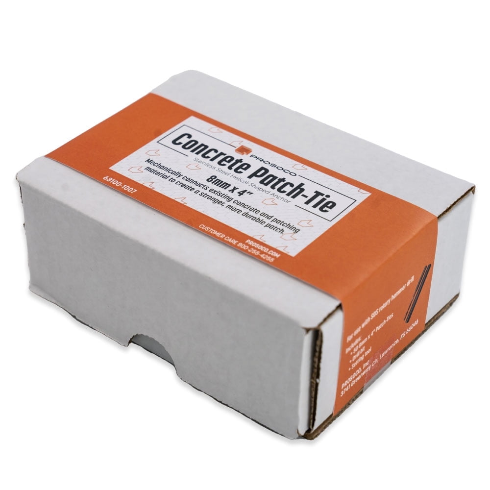 Prosoco Concrete Patch Tie Kits | Stainless Steel Anchoring for Damaged Concrete Repair ...