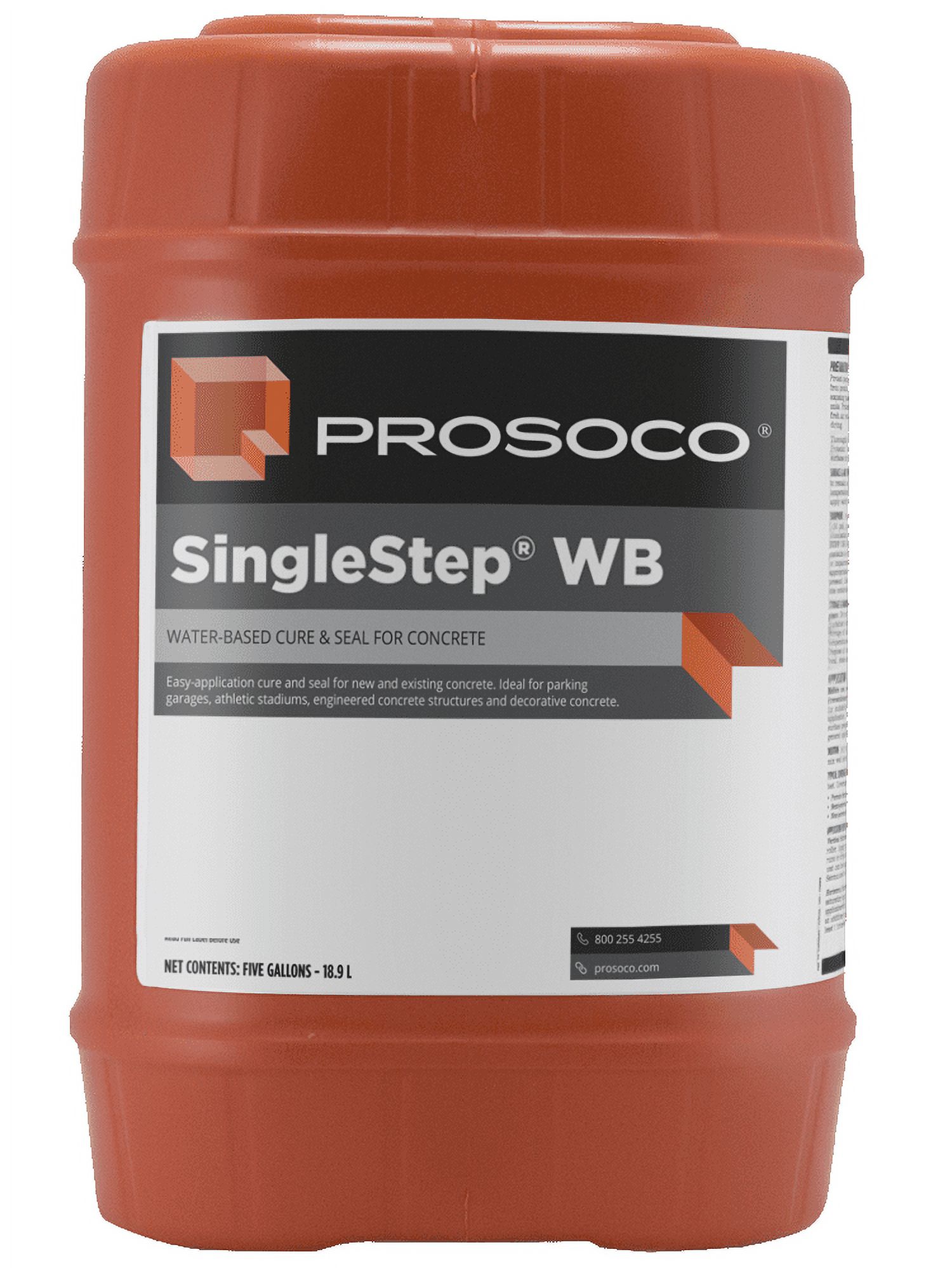 Prosoco | Singlestep® WB - Concrete Water Repellent (5 Gallon ...