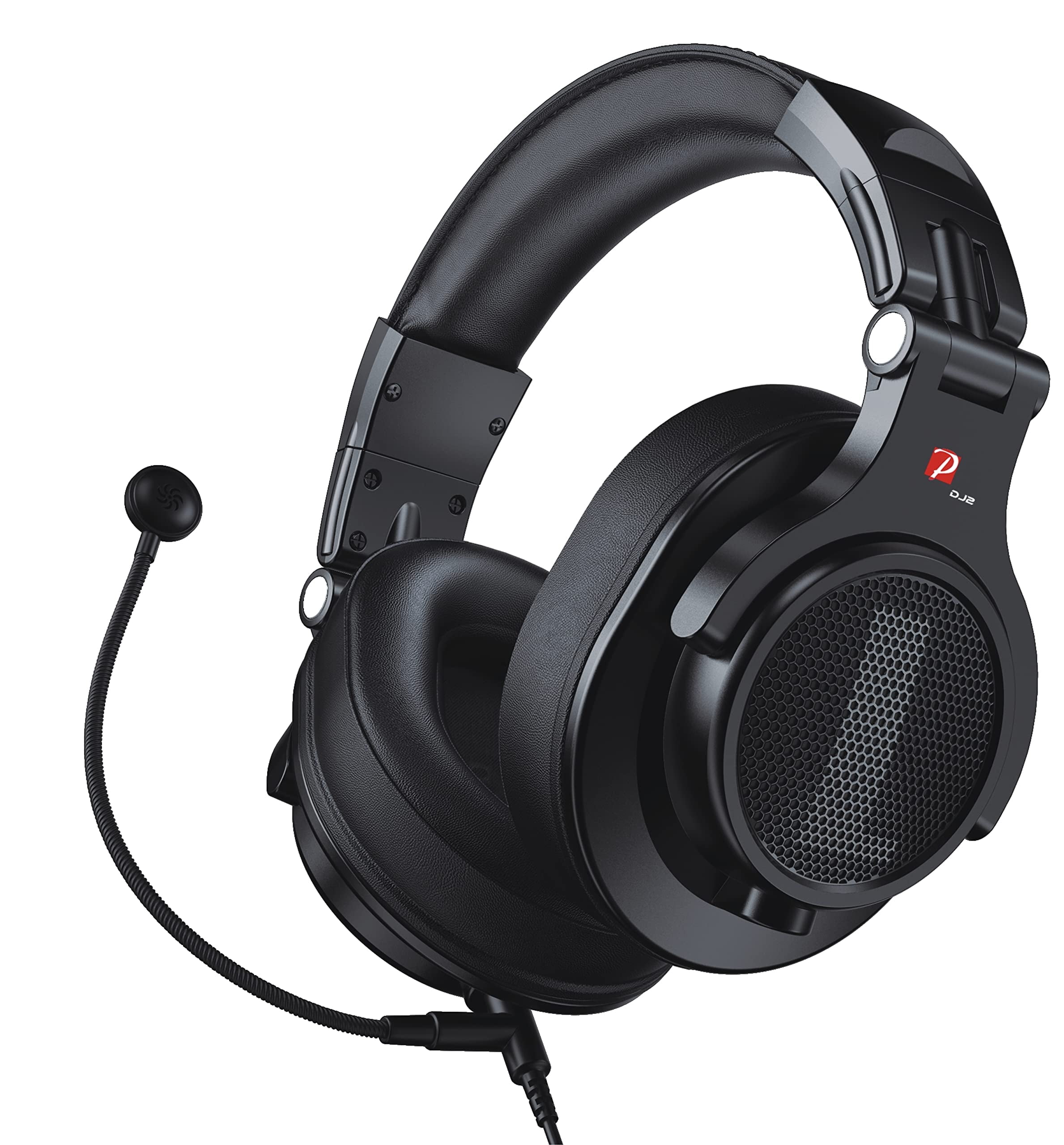 Prosonic DJ2G Headsets with Boom Mic, Office Wired Over Ear Headphones ...
