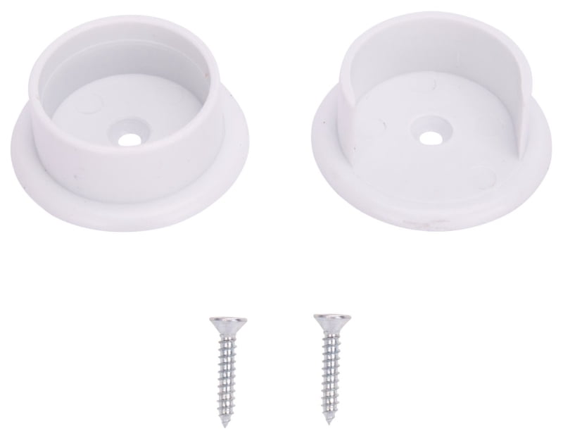 ProSource Closet Pole Socket, Plastic, White - Walmart.com