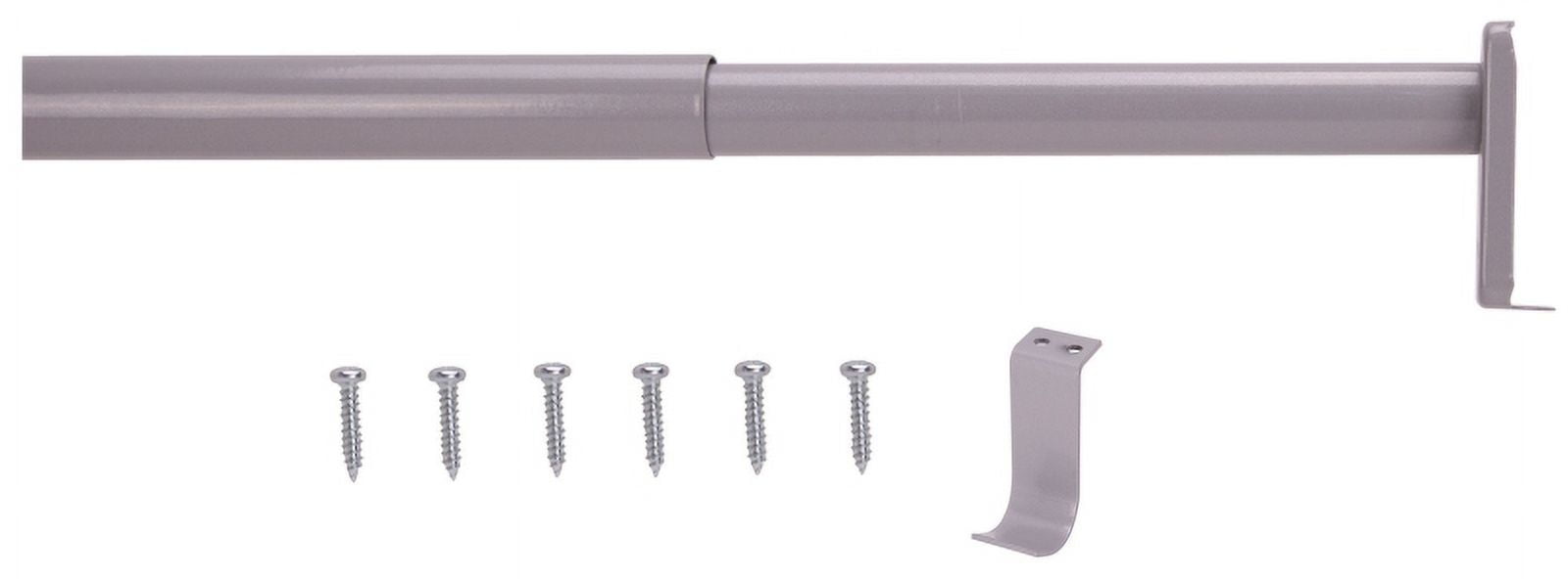 Prosource Extension Metal Extender, Adjustable Closet Rod, 72 to 96 in ...