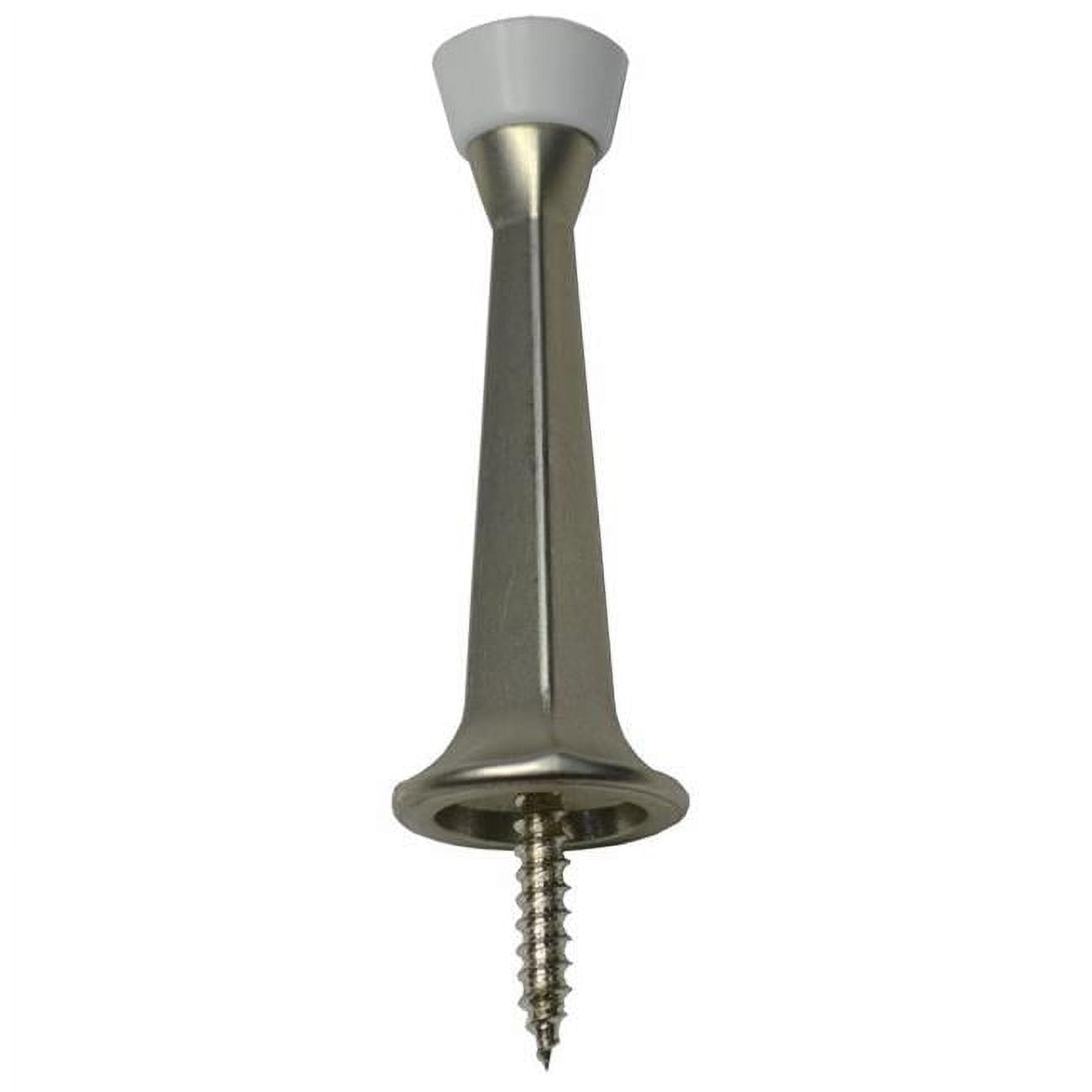 Prosource 4305678 3 in. Rigid Baseboard Door Stop, Die-Cast Zinc, Satin ...