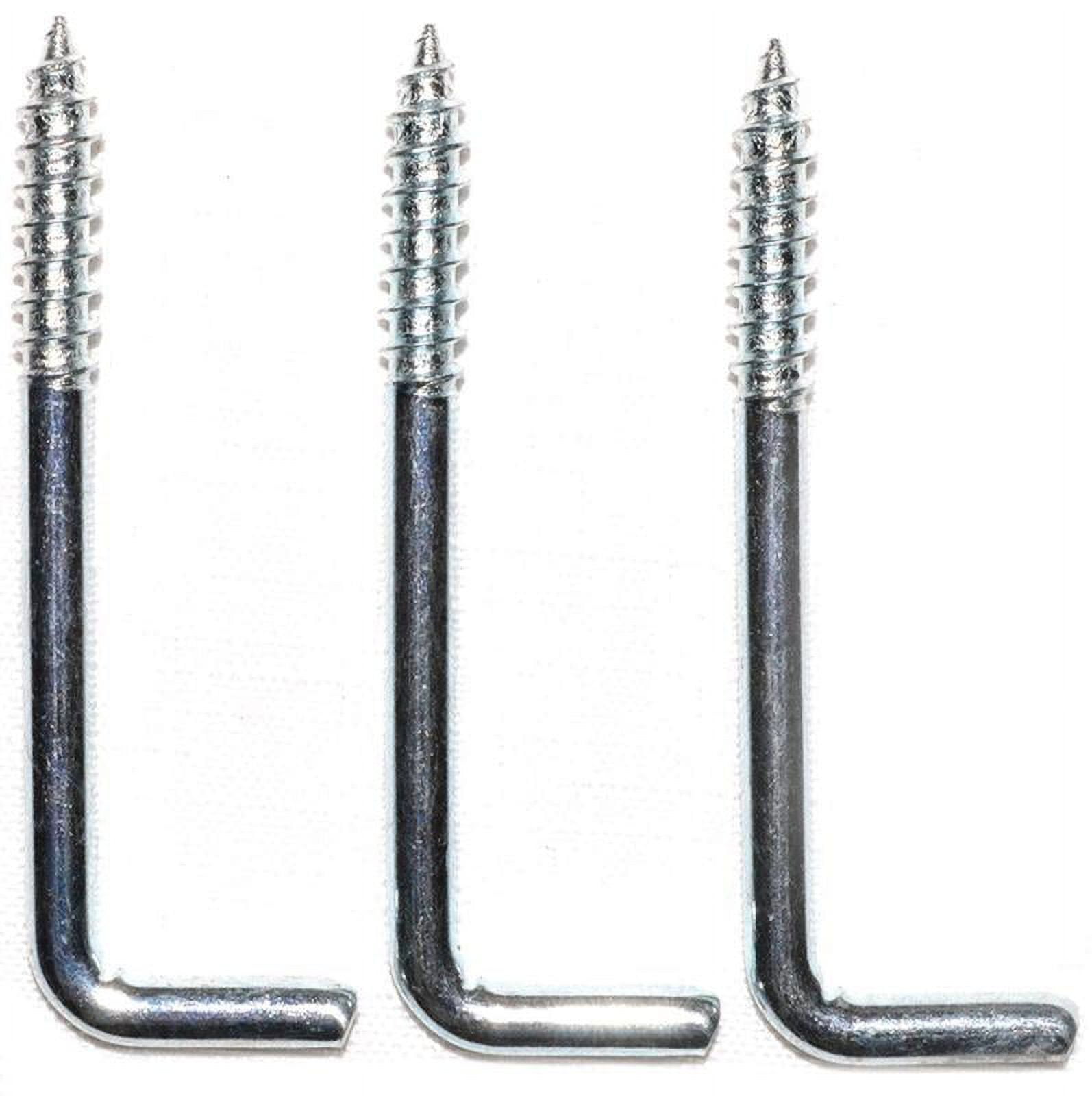 Prosource 5845805 2.67 in. Square Bend Screw Hook, Steel, Zinc Plated ...