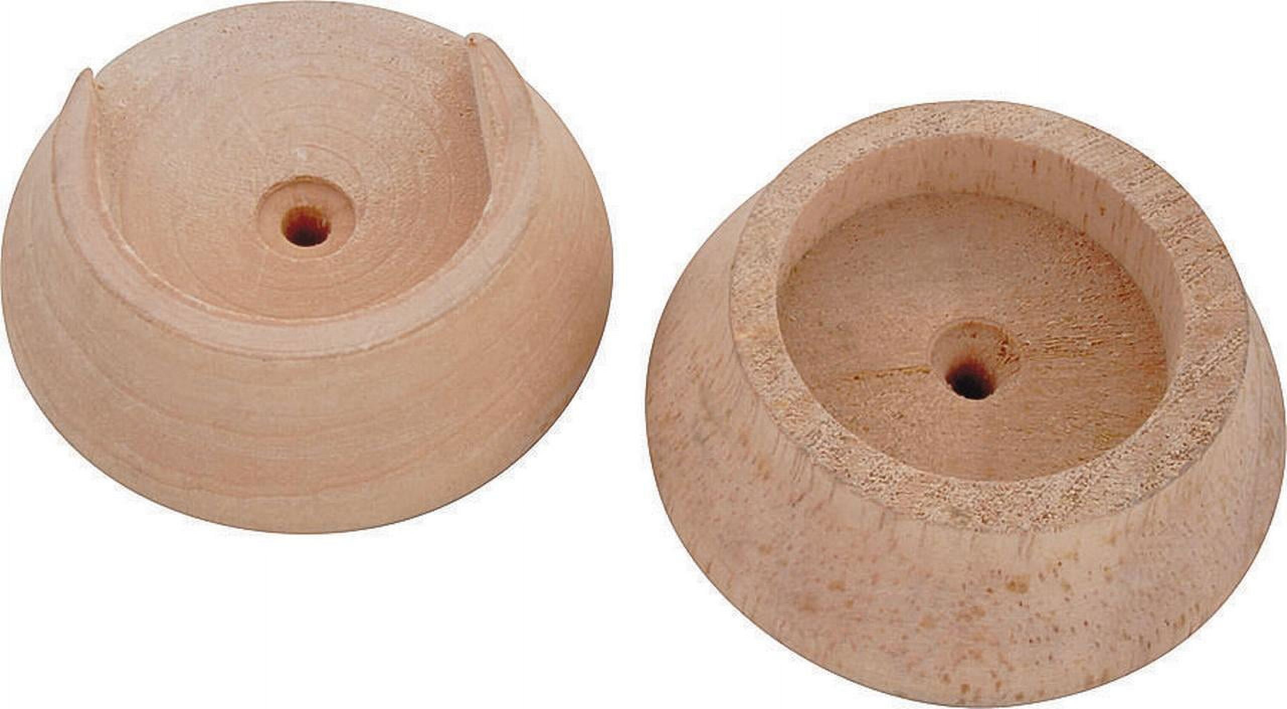 Prosource CL-P01-PS Closet Pole Sockets, Natural Wood, 1-3/8" - Walmart.com