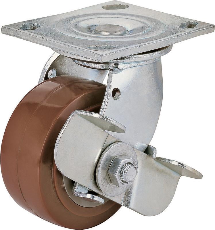Prosource JC-P04 Swivel Caster, 5 in Dia x 2 in W Wheel, 450 lb Weight ...