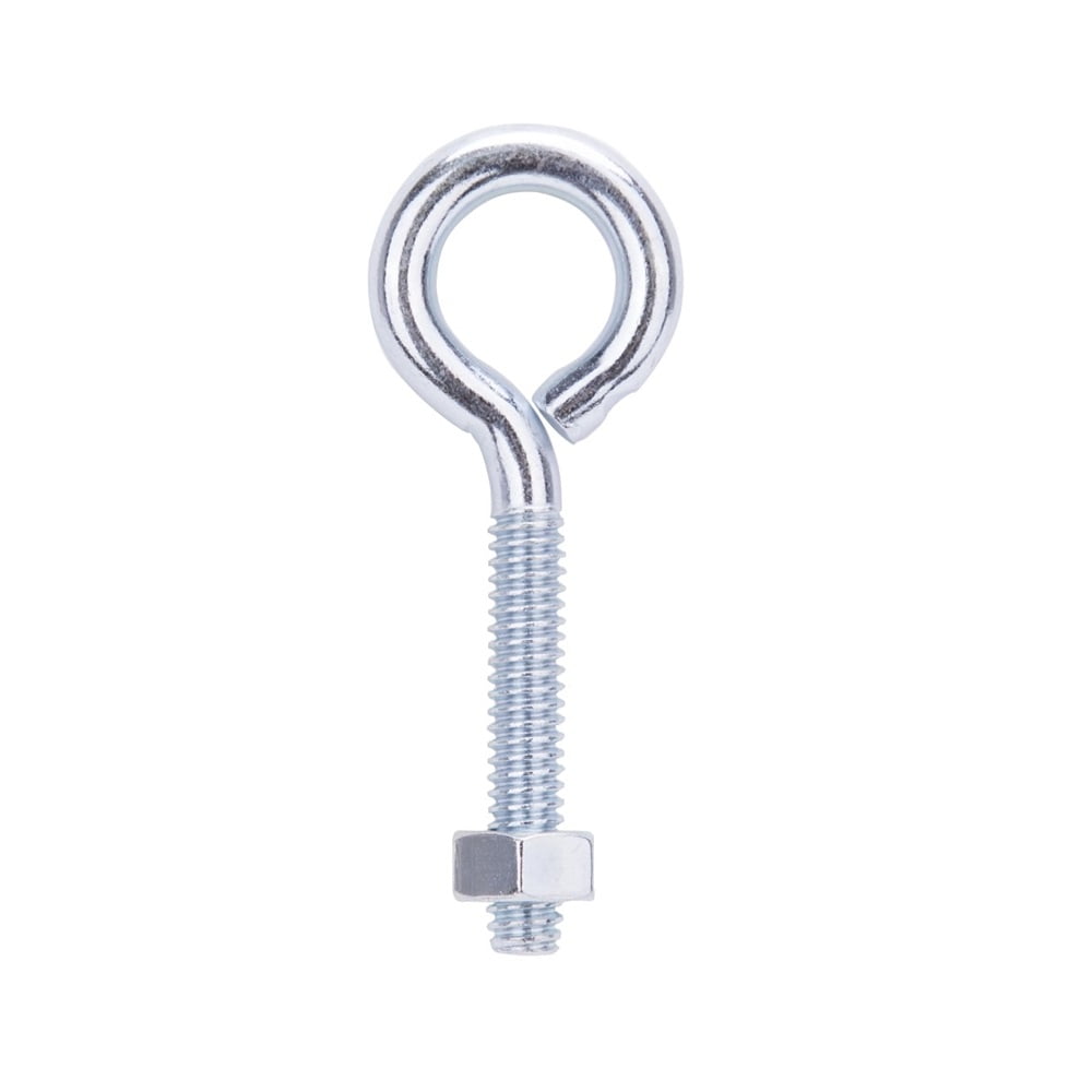Prosource LR270 Eye Bolt, 1/4 in x 2-1/2 in, Steel, Bright Zinc Plated ...