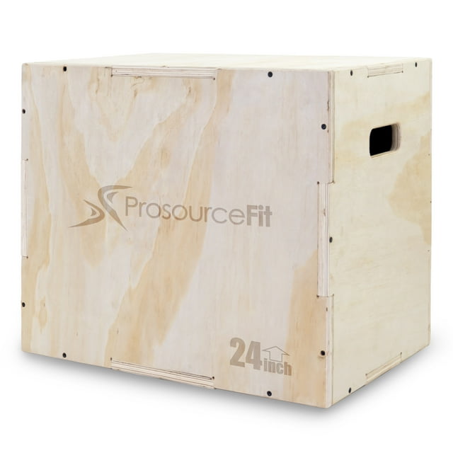 ProsourceFit 3-in-1 Wood Plyometric Jump Box for Plyo & Agility ...