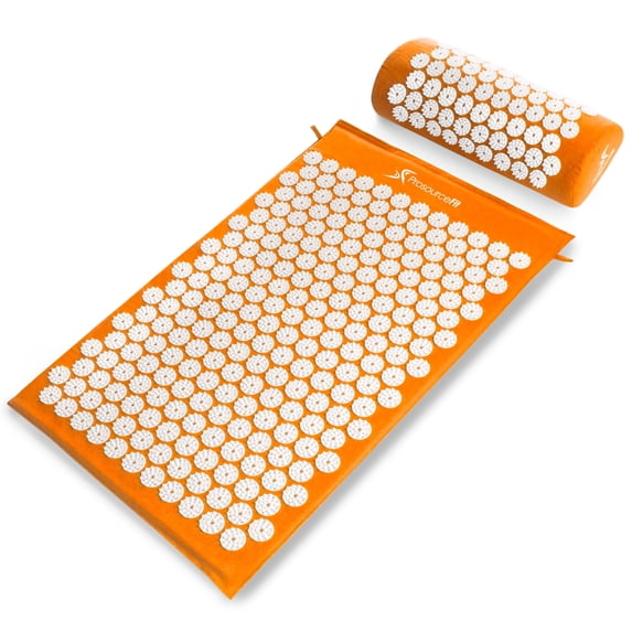 Prosourcefit, Acupressure Mat and Pillow Set, 26.5x16.5 inches, Orange ...
