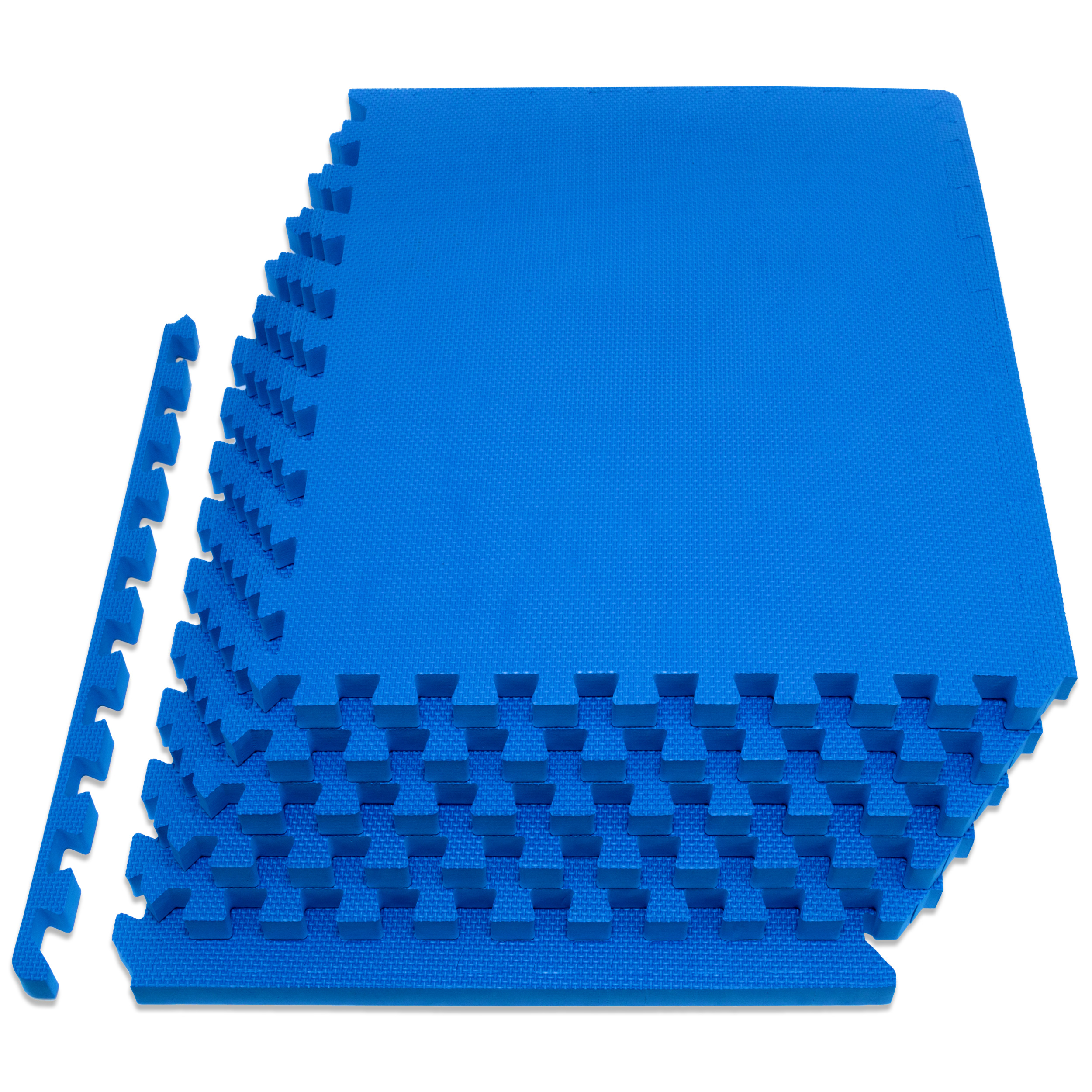 Sportime Exercise Mat, Multiple Styles, 4' x 2', Blue, Pack of 6 ...
