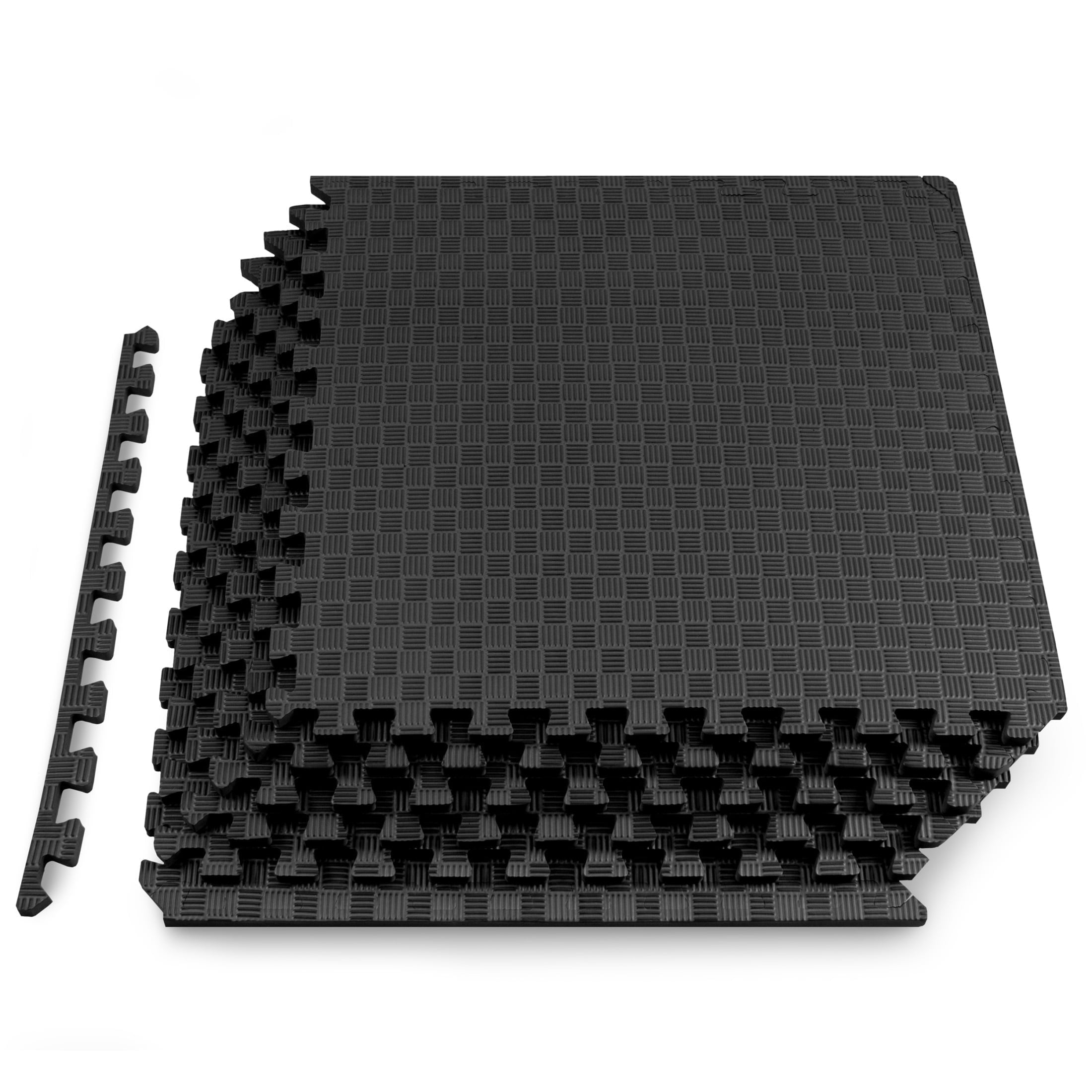 ProsourceFit Exercise Puzzle Mat ½ or 1-in with Non-Slip Traction on ...