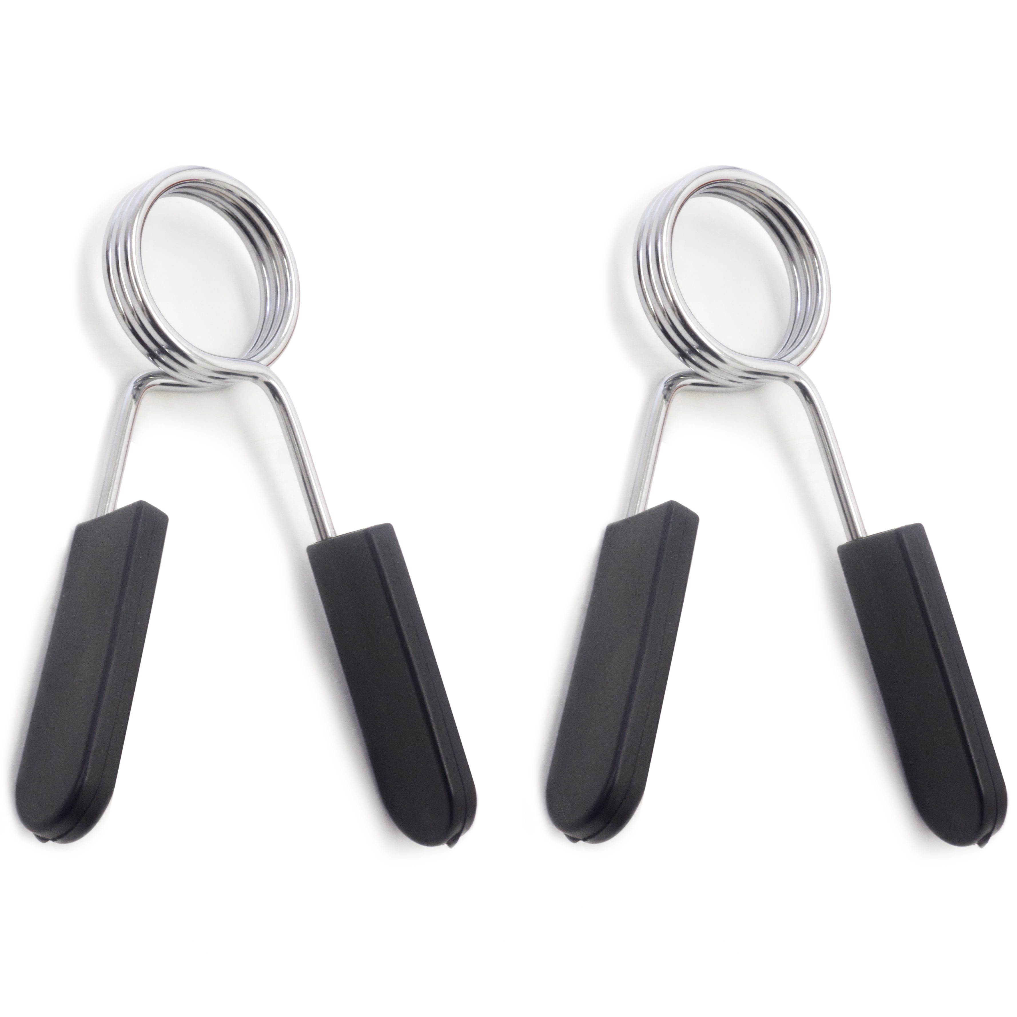 "ProsourceFit Olympic Barbell 2"" Spring Clip Collar, Pair for Safe ...