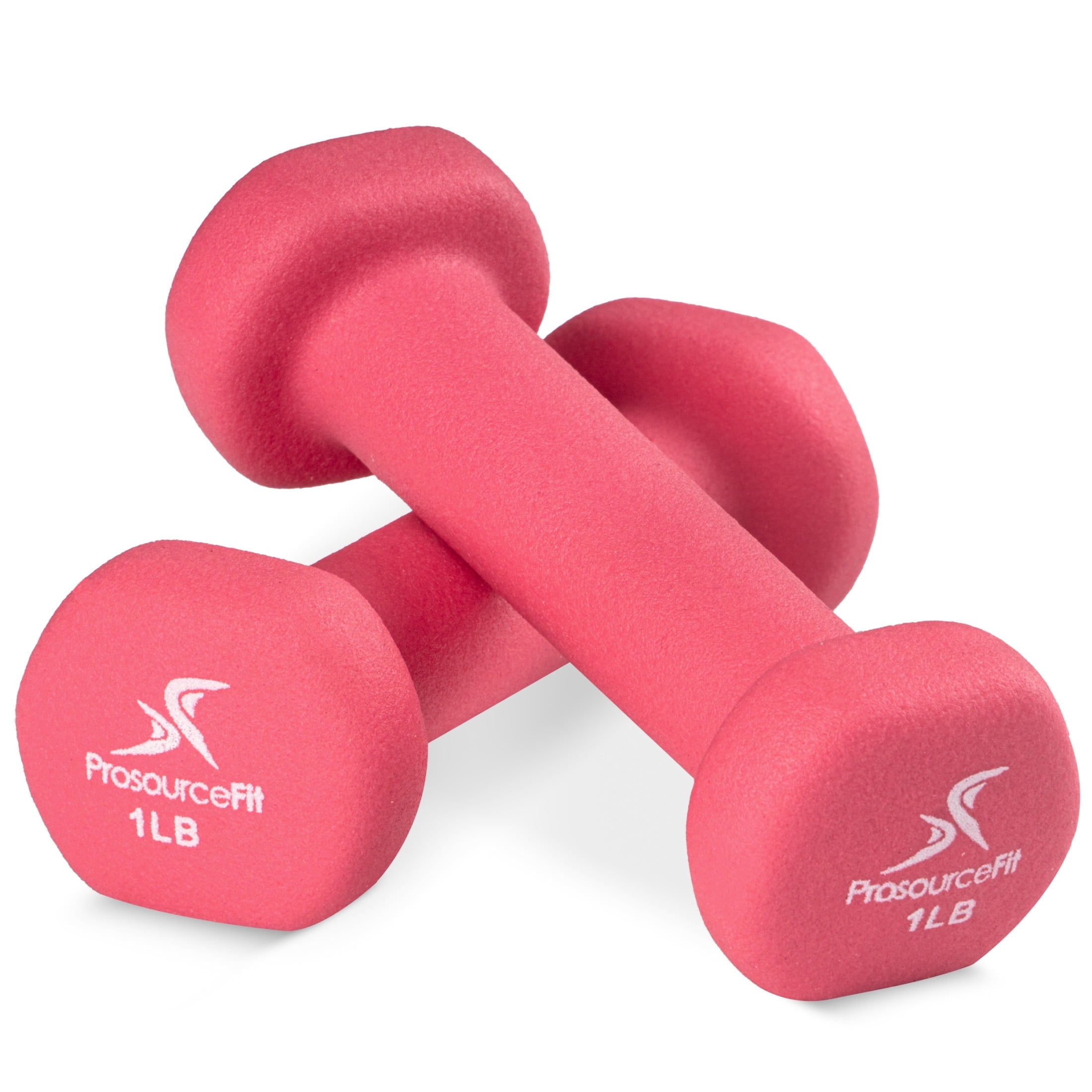 ProsourceFit Neoprene Dumbbells Set, 1lb Hex Shape for Non-Slip Grip ...