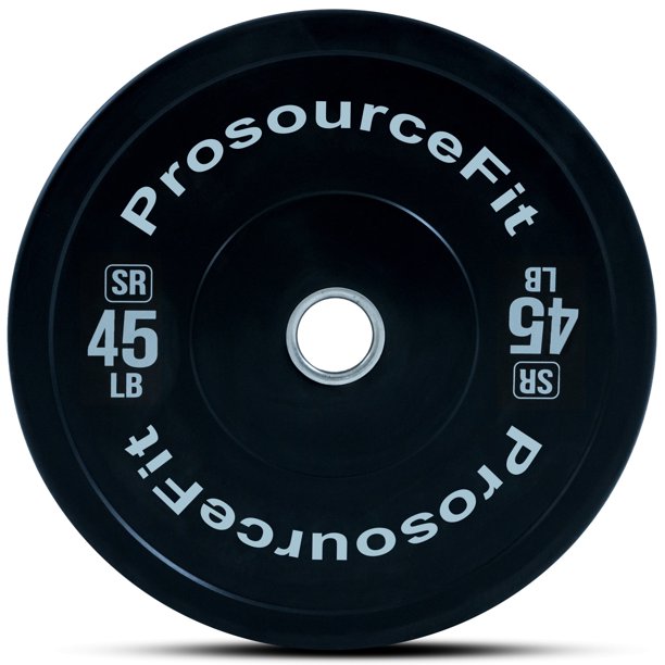 ProsourceFit Solid Rubber & Color Training Bumper Plates with Steel ...