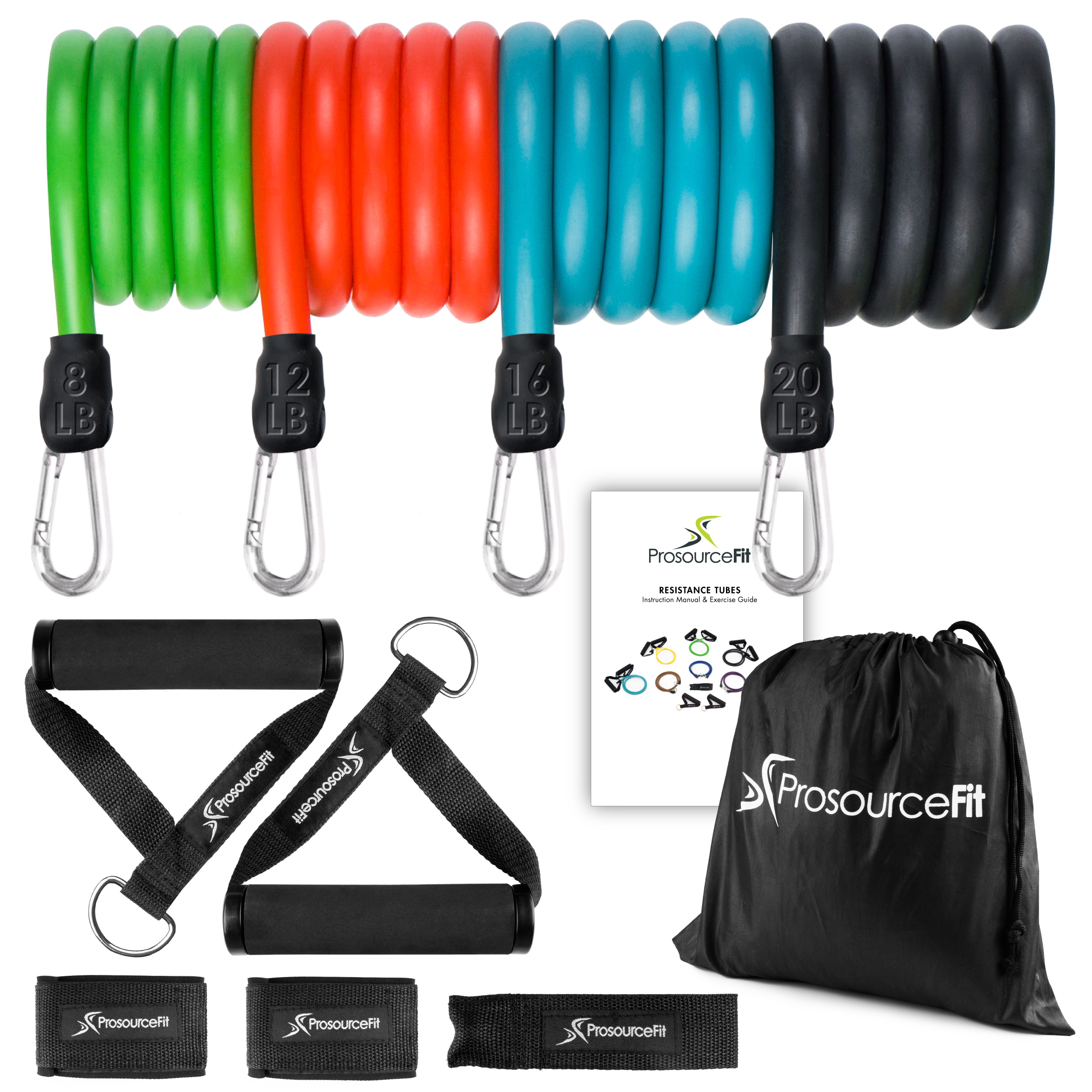 ProsourceFit XTREME Stackable Resistance Bands w/ X-Large Handles ...