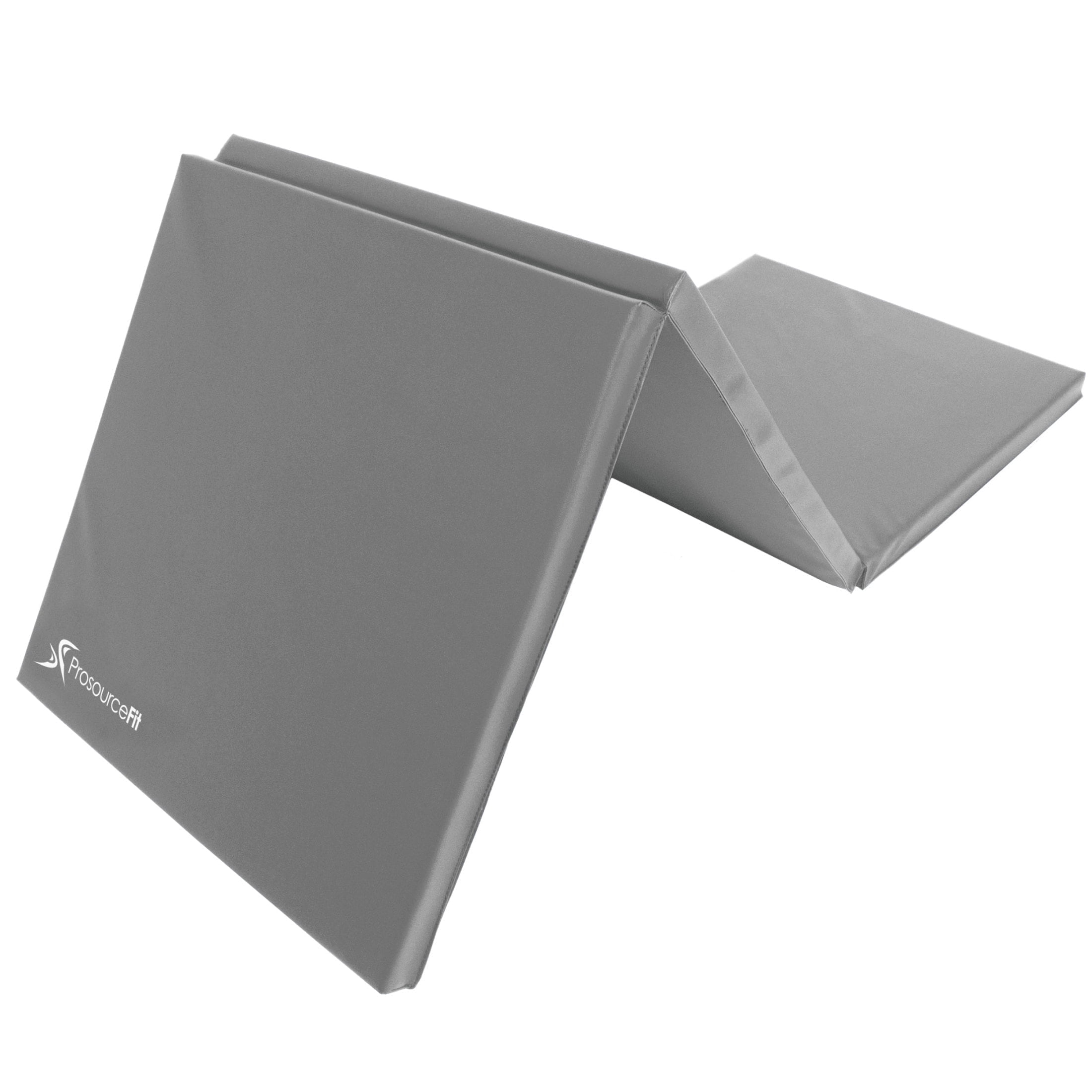ProsourceFit Foldable Firm Pad Gym Training Workout Mat, 6x2-in Grey ...