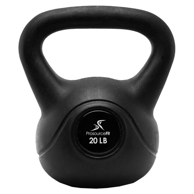 ProsourceFit Vinyl Coated Cast Iron Kettlebells 10-35 lb for Home Gym ...