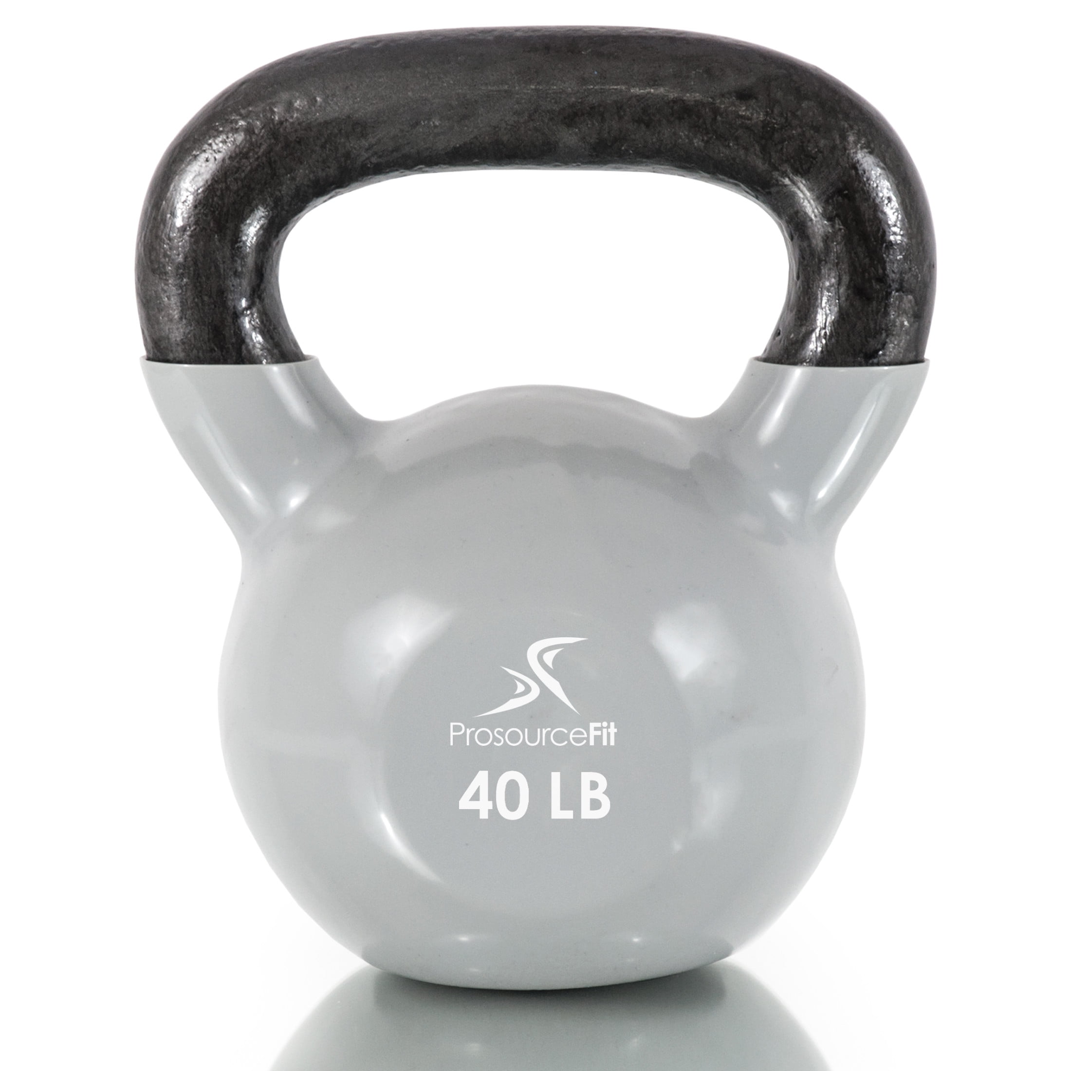 ProsourceFit Vinyl Coated Cast Iron Kettlebell, 40lb for Full Body ...