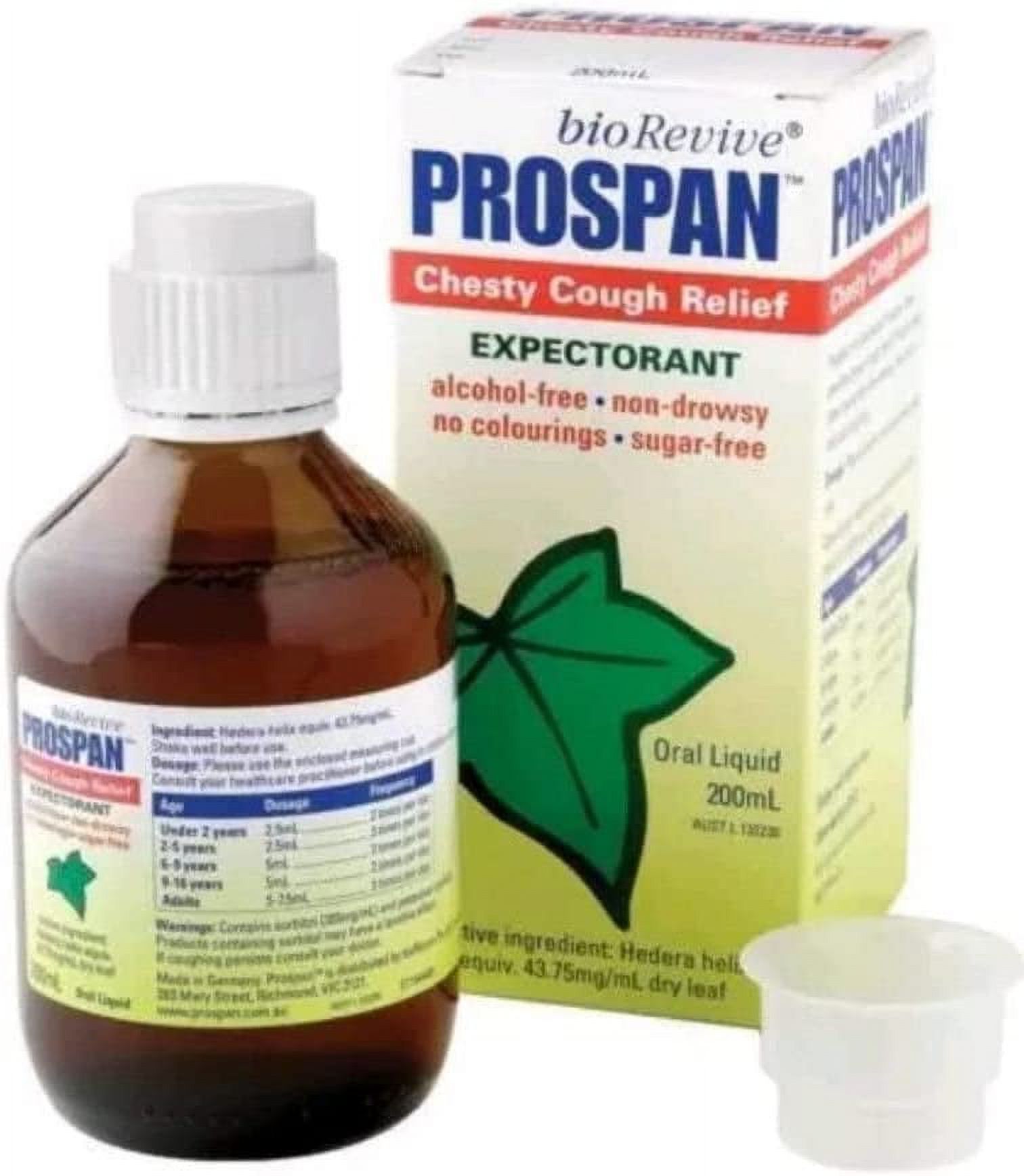 Prospan Cough Syrup - 200ml CHESTY Cough Relief & Mucus Relief ...