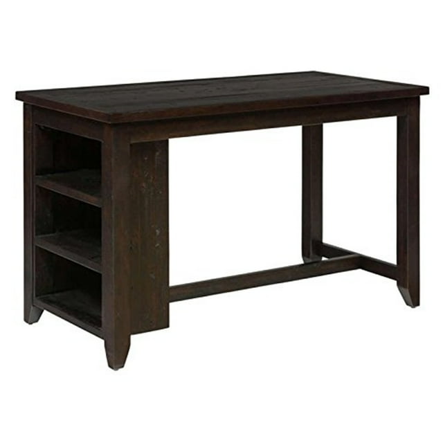 Jofran Prospect Creek Wood Counter Height Dining Table in Dark Brown ...