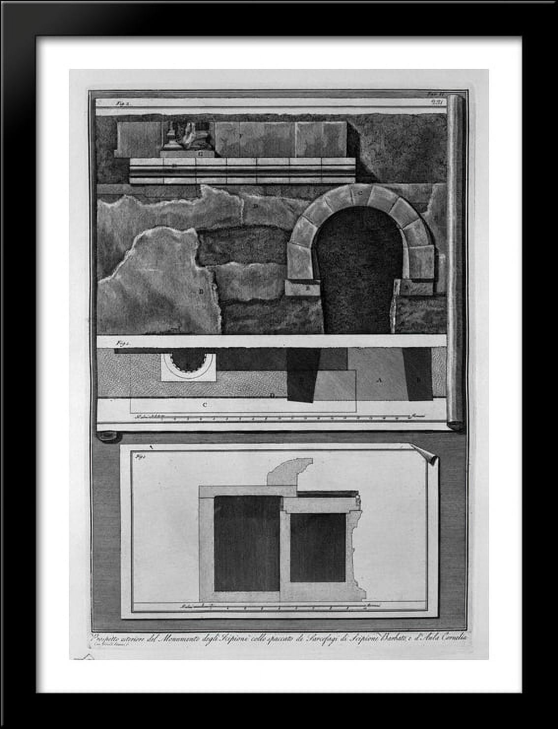 Prospectus outside the Monument of the neck cross-section of the ...