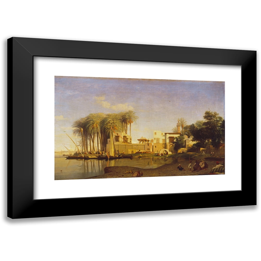 Prosper Marilhat 14x11 Black Modern Framed Museum Art Print Titled ...