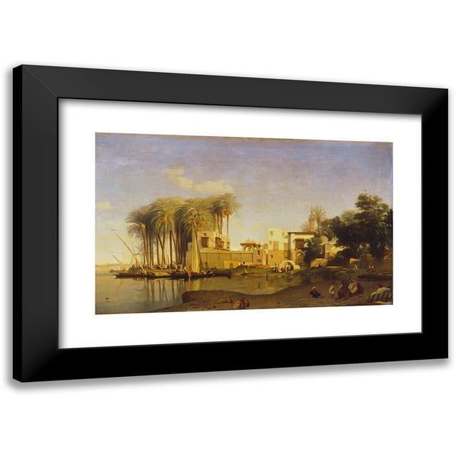 Prosper Marilhat 14x11 Black Modern Framed Museum Art Print Titled ...