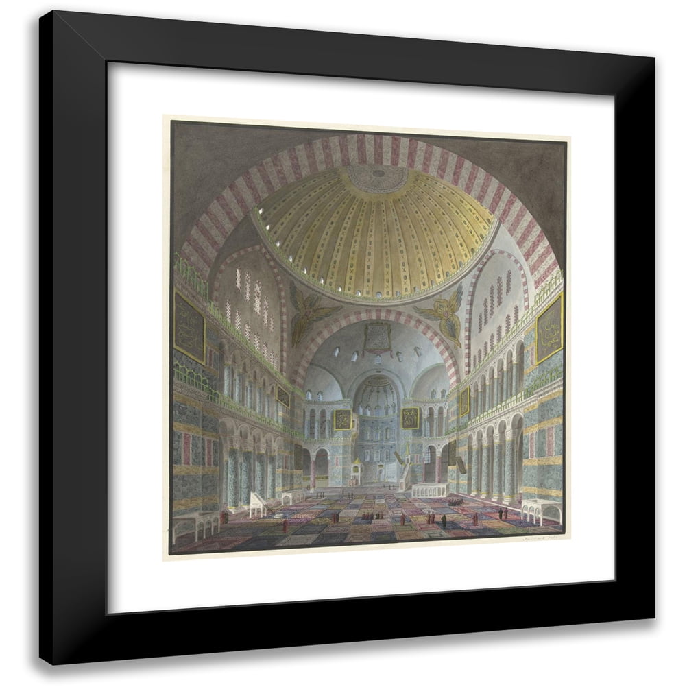Prosper Marilhat 15x16 Black Modern Framed Museum Art Print Titled ...