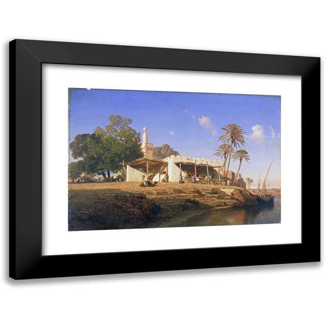 Prosper Marilhat 18x13 Black Modern Framed Museum Art Print Titled - On ...