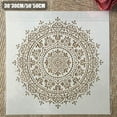 PAKASEPT Large Geometric Prosperity Mandala Stencil, Reusable Laser Cut ...