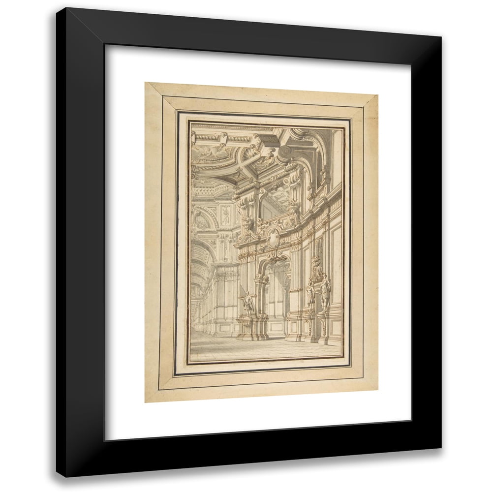 Prospero Zanichelli 11x14 Black Modern Framed Museum Art Print Titled ...