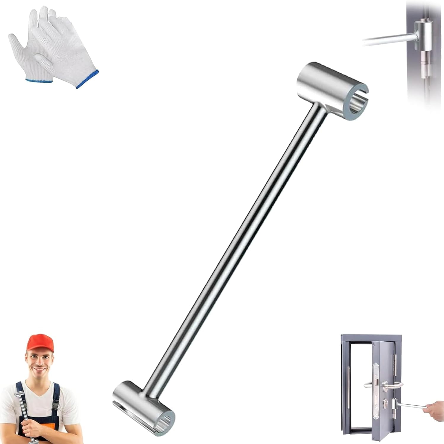 Prosperousk Door Hinge Adjustment Tool, Hinges Gap Adjusting Wrench, 4 ...