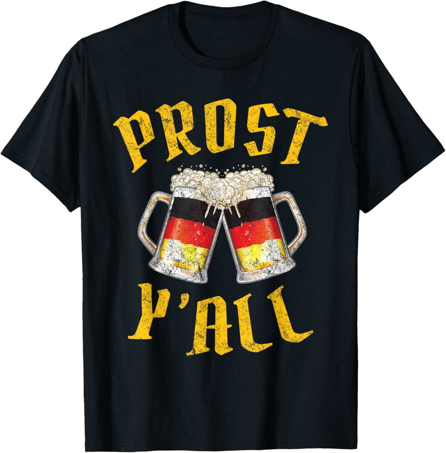 Prost Y'All Shirt German Beer Flag Oktoberfest Drinking Team - Walmart.com