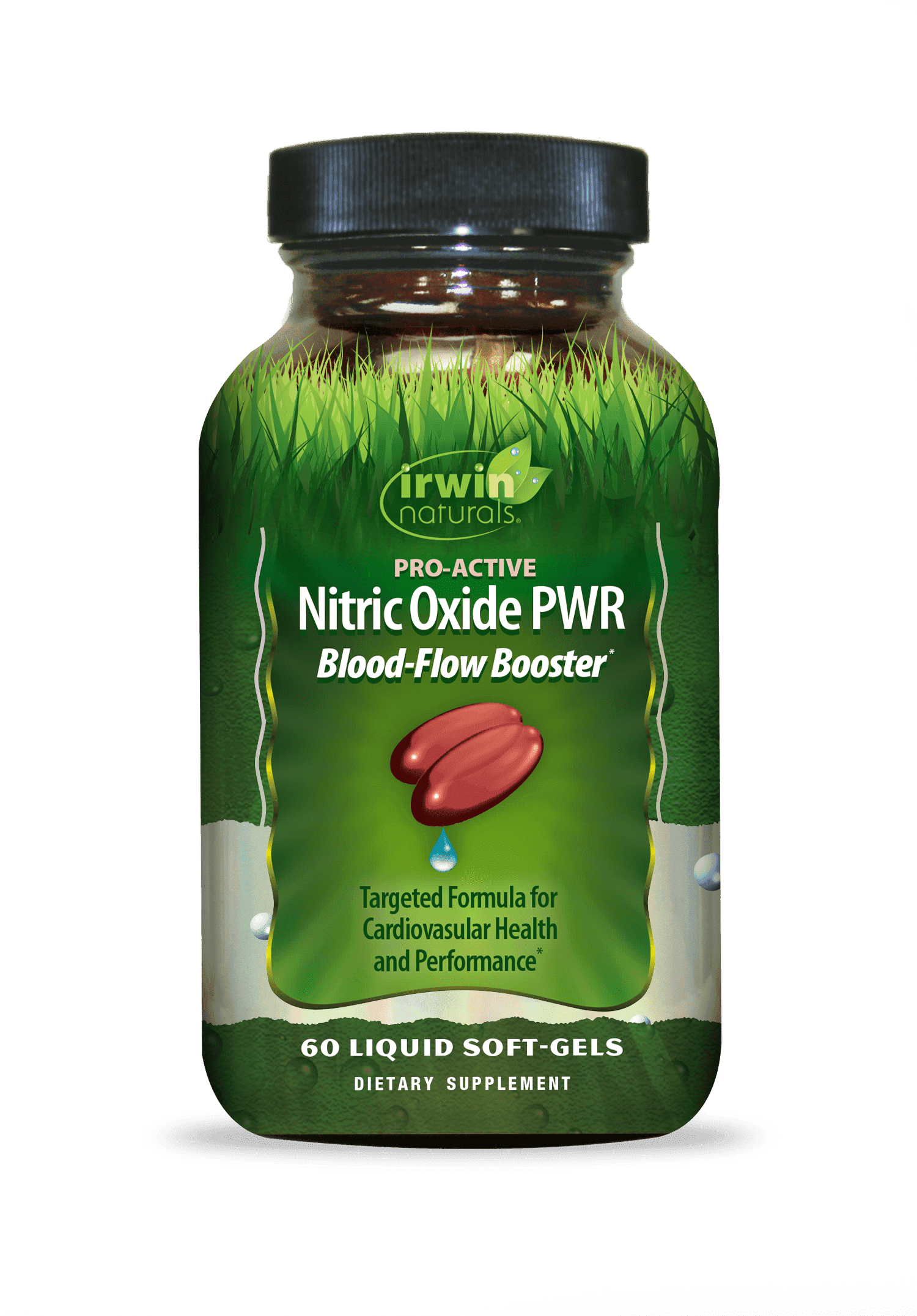 Irwin Naturals Nitric Oxide Supplements, Pro-Active Blood-Flow Booster ...