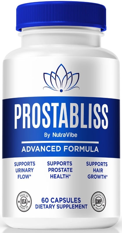 NutraVibe Prostabliss Capsules, Prostate Health Support, 60 Pills for ...