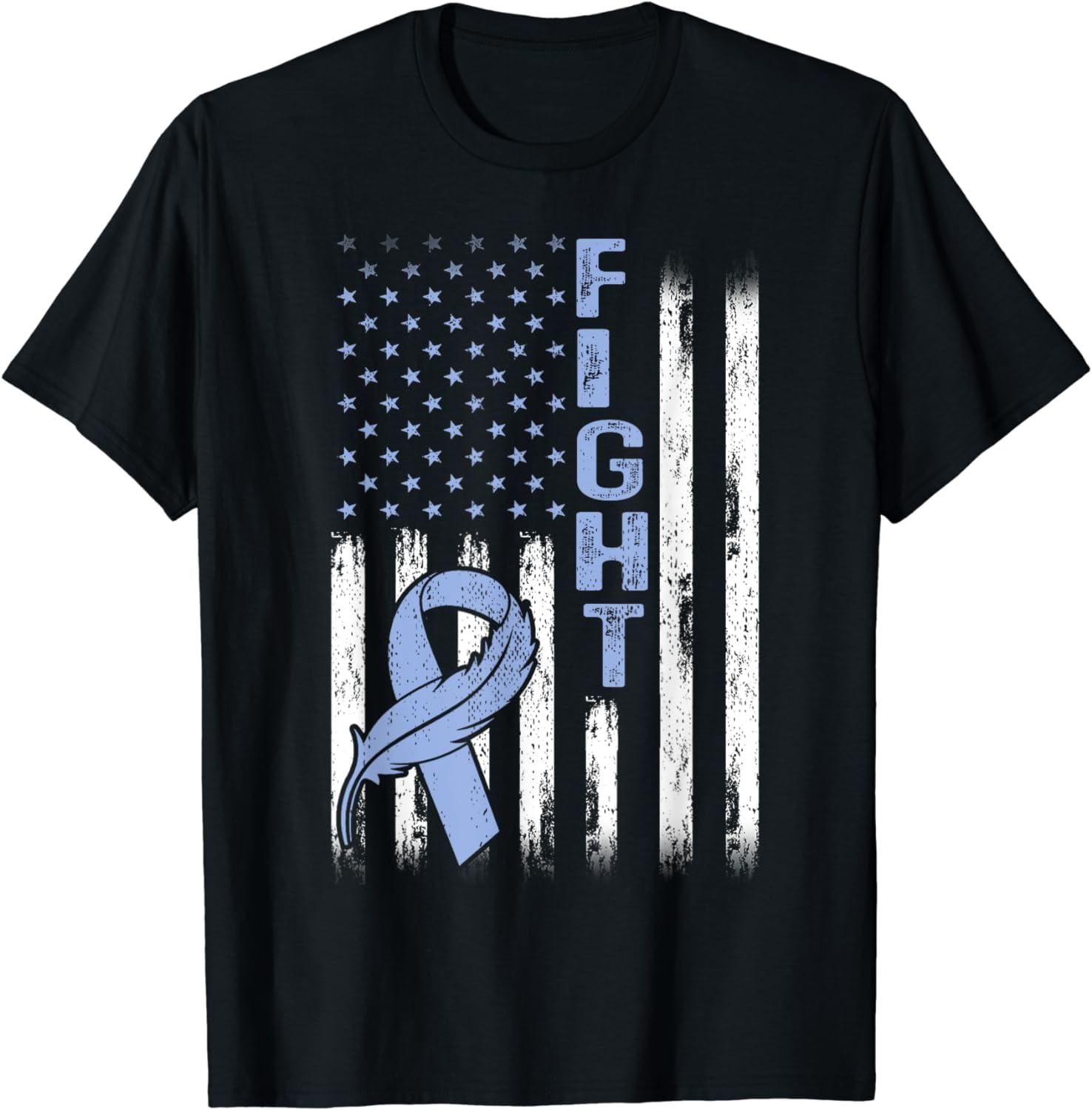 Prostate Cancer Awareness Fight American Flag T-Shirt - Walmart.com