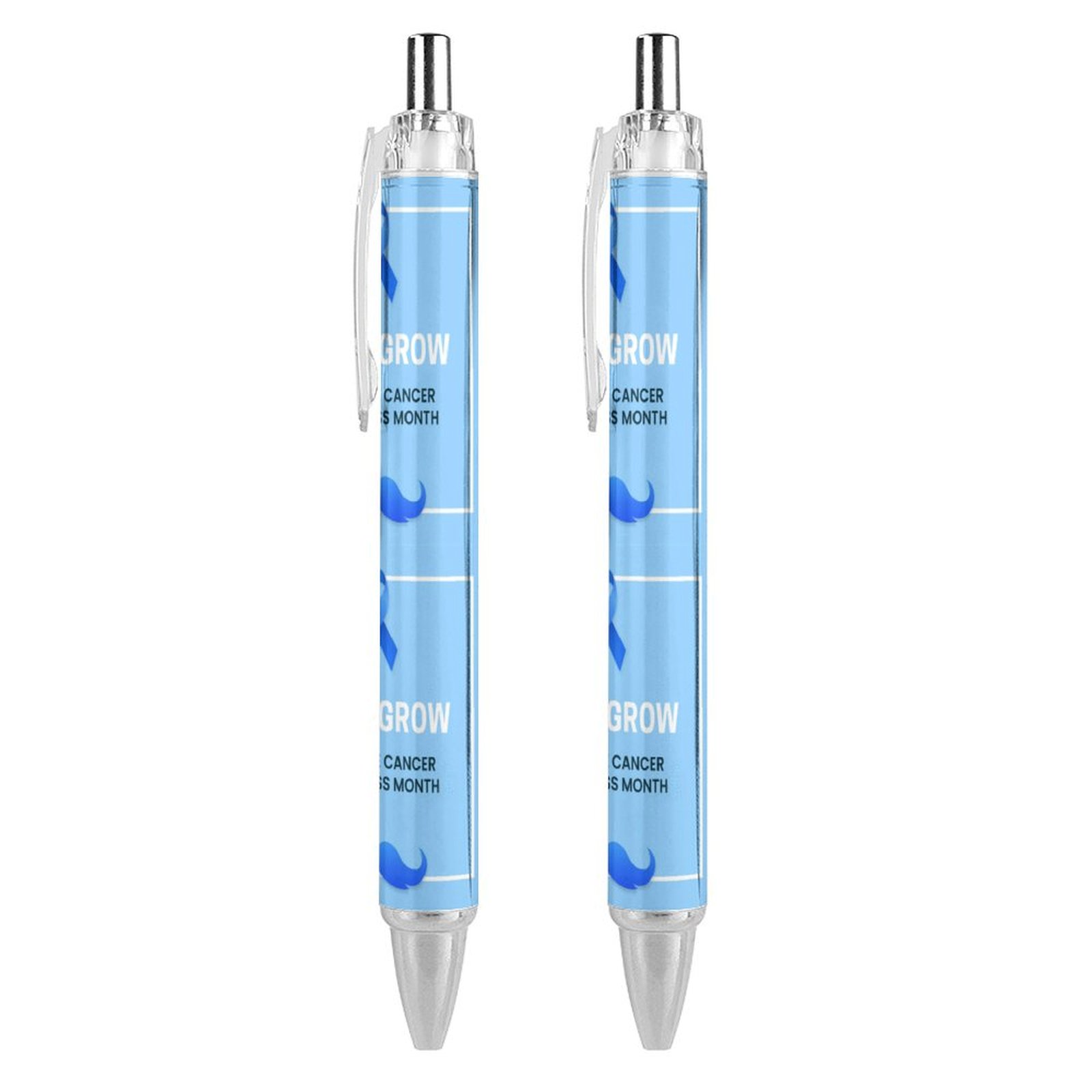 Prostate Cancer Awareness Month Blue Ribbon Ballpoint Pen Retractable ...